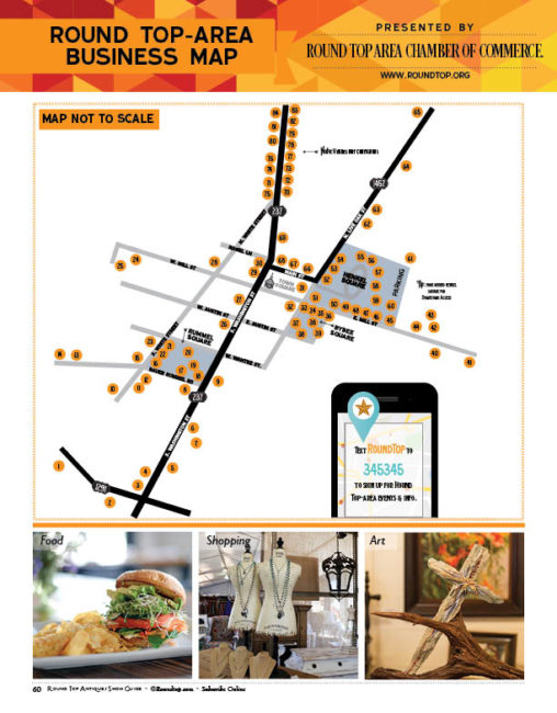 Round Top Business Map from Spring 2017