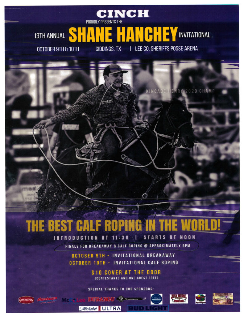 Shane Hanchey Invitational Calf Roping - Round Top